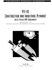 PS1-95. Construction and industrial plywood (with typical APA trade ...