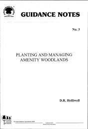 Planting and managing amenity woodlands - The Construction Information ...