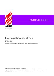 Fire resisting partitions: a guide to internally framed non load ...