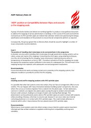 ASFP position on compatibility between pipes and acoustic or fire ...