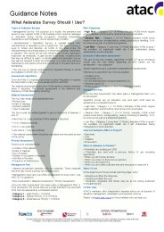 What asbestos survey should I use? - The Construction Information Service