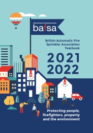British Automatic Fire Sprinkler Association yearbook 2021/2022 - The ...