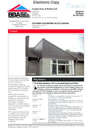 Caradon Doors and Windows Ltd. Celuform colourform PVC-ue cladding ...