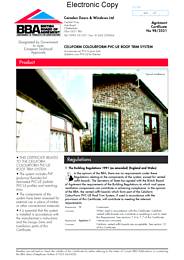 Caradon Doors and Windows Ltd. Celuform colourform PVC-ue roof trim ...