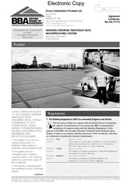 Grace Construction Products Ltd. Servidek/Servipak trafficked deck ...