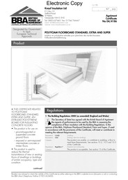 Knauf Insulation Ltd. Polyfoam floorboard standard, extra and super ...