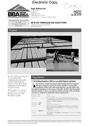 Roger Bullivant Ltd. RB in-situ thermaslab sub-floor system - The ...