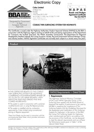 Colas Limited. Colrug thin surfacing system for highways. 2nd issue ...