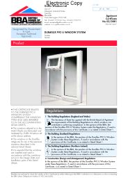 Griffin Windows Ltd. Duraflex PVC-u window system. 2nd issue - The ...