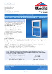 Coastal Windows Ltd. Spectus PVC-u window systems - The Construction ...