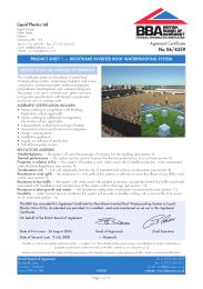 Liquid Plastics Ltd. Product sheet 1 - Decothane inverted roof ...