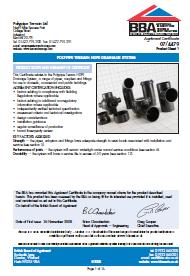 Polypipe Terrain Ltd. Polypipe Terrain HDPE drainage system. Product ...