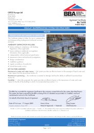 CETCO Europe Ltd. Volclay waterproofing system for structures. Voltex ...