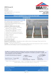 CETCO Europe Ltd. Volclay waterproofing system for structures ...