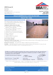 CETCO Europe Ltd. Volclay waterproofing system for structures. Volclay ...