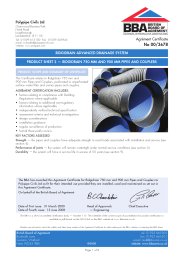 Polypipe Civils Ltd. Ridgidrain advanced drainage system. Product sheet ...