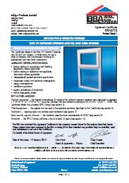 Indigo Products Limited. Spectus PVC-U window systems. Elite 70 outward ...