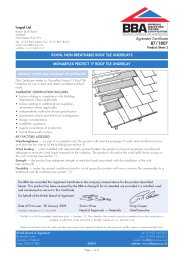 Icopal Ltd. Icopal non-breathable roof tile underlays. Monarflex ...