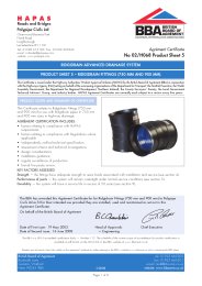 Polypipe Civils Ltd. Ridgidrain advanced drainage system. Product sheet 5 - Ridgidrain fittings ...