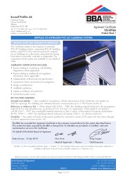 Eurocell Profiles Ltd. Deeplas co-extruded PVC-UE cladding system ...