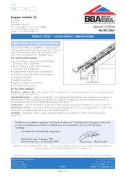 Kingspan Insulation Ltd. Product sheet 1 - Kooltherm K7 sarking board ...