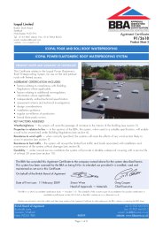 Icopal Limited. Icopal Pour and Roll roof waterproofing. Icopal Power ...
