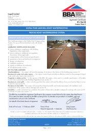 Icopal Limited. Icopal Pour and Roll roof waterproofing. Proflex roof ...