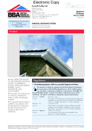 Eurocell Profiles Ltd. Eurocell roofline system. 3rd issue - The ...