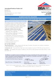 International Petroleum Products Ltd. Alumaflex Multifoil insulation ...