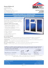 Quantum Windows Ltd. Eurocell and Plastmo PVC-U window systems ...