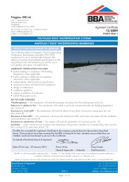 Polyglass (GB) Ltd. Polyglass roof waterproofing systems. Mapeplan T ...