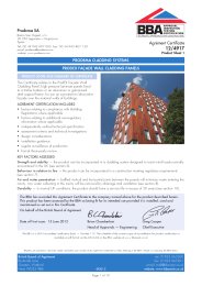 Prodema SA. Prodema cladding systems. ProdEX façade wall cladding ...