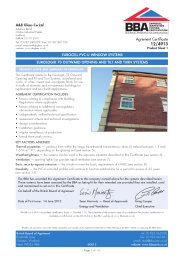 A and B Glass Co Ltd. Eurocell PVC-U window systems. Eurologik 70 ...