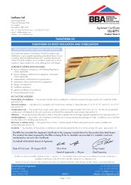 Isothane Ltd. Duratherm OS. Duratherm OS roof insulation and stabilisation. Product sheet 3 ...