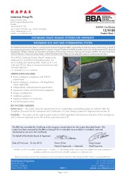 Instarmac Group Plc. Instaband crack sealing systems for highways ...
