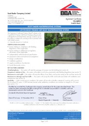 Scott Bader Company Limited. Scott Bader waterproofing systems ...