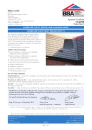 Klober Limited. Klober GRP valley trough and flashings range. Klober ...