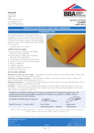 Premcrete. Premcrete gas resistant damp-proof membranes. Hydroprufe ...