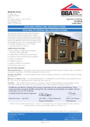 ATLAS SP. Z O.O. Atlas/Aval external wall insulation systems. Atlas ...