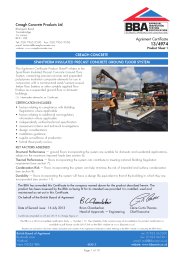 Creagh Concrete Products Ltd. Creagh Concrete. SpanTherm insulated ...