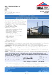 BEMO Project Engineering UK Ltd. BEMO Secret Fix roof systems. BEMO 305 and 400 profiled roof ...