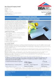 Dow Chemical Company Limited. Dow Chemical roof insulation. Roofmate SL ...