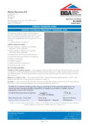 Fibertex Nonwovens A/S. Formtex formwork liners. Formtex controlled ...