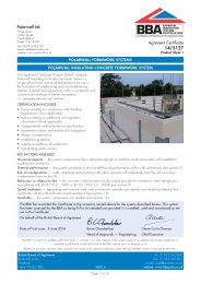 Polarwall Ltd. Polarwall formwork systems. Polarwall insulating ...