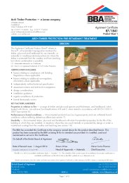 Arch Timber Protection - a Lonza company. Arch Timber protection fire ...