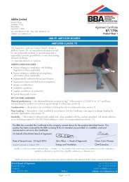 Jablite Limited. Jablite Jabfloor Boards. Jabfloor Classic 70. Product ...