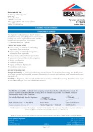 Flowcrete UK Ltd. K-Screed floor screeds. Standard K-Screed. Product ...