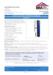 Henkel Polybit Industries Limited. Bitustick self-adhesive ...