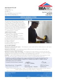 John Newton and Co Ltd. Newton membrane systems. Newton 508. Product ...