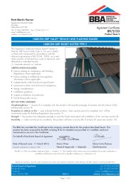 Brett Martin Harcon. Harcon GRP valley trough and flashing range ...